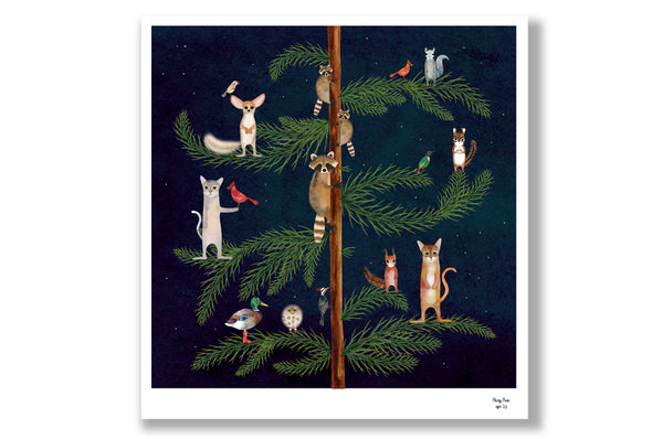Party Tree limited edition Print - SOMA chocolatemaker